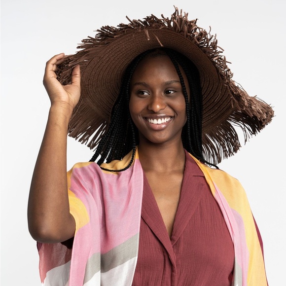 Gyal Bashy | Accessories | Gyal Bashy Nwt Guisa Oversized Braided Straw ...